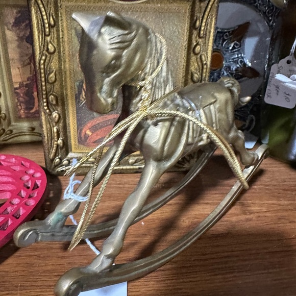 Art | Brass Rocking Horse | Poshmark